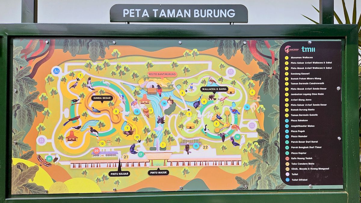 Taman Burung TMII, Harga Tiket Masuk dan Review Lengkapnya